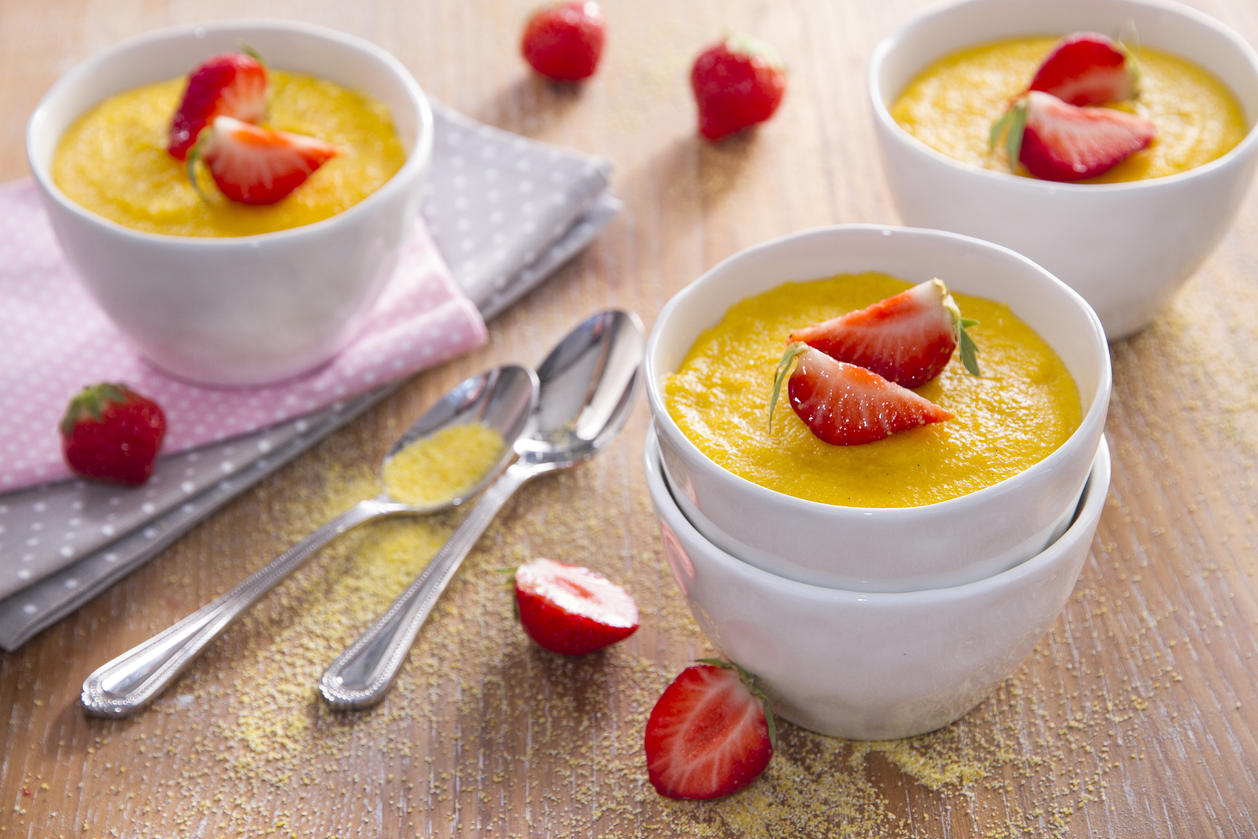 Crema dolce con polenta - Polenta Valsugana
