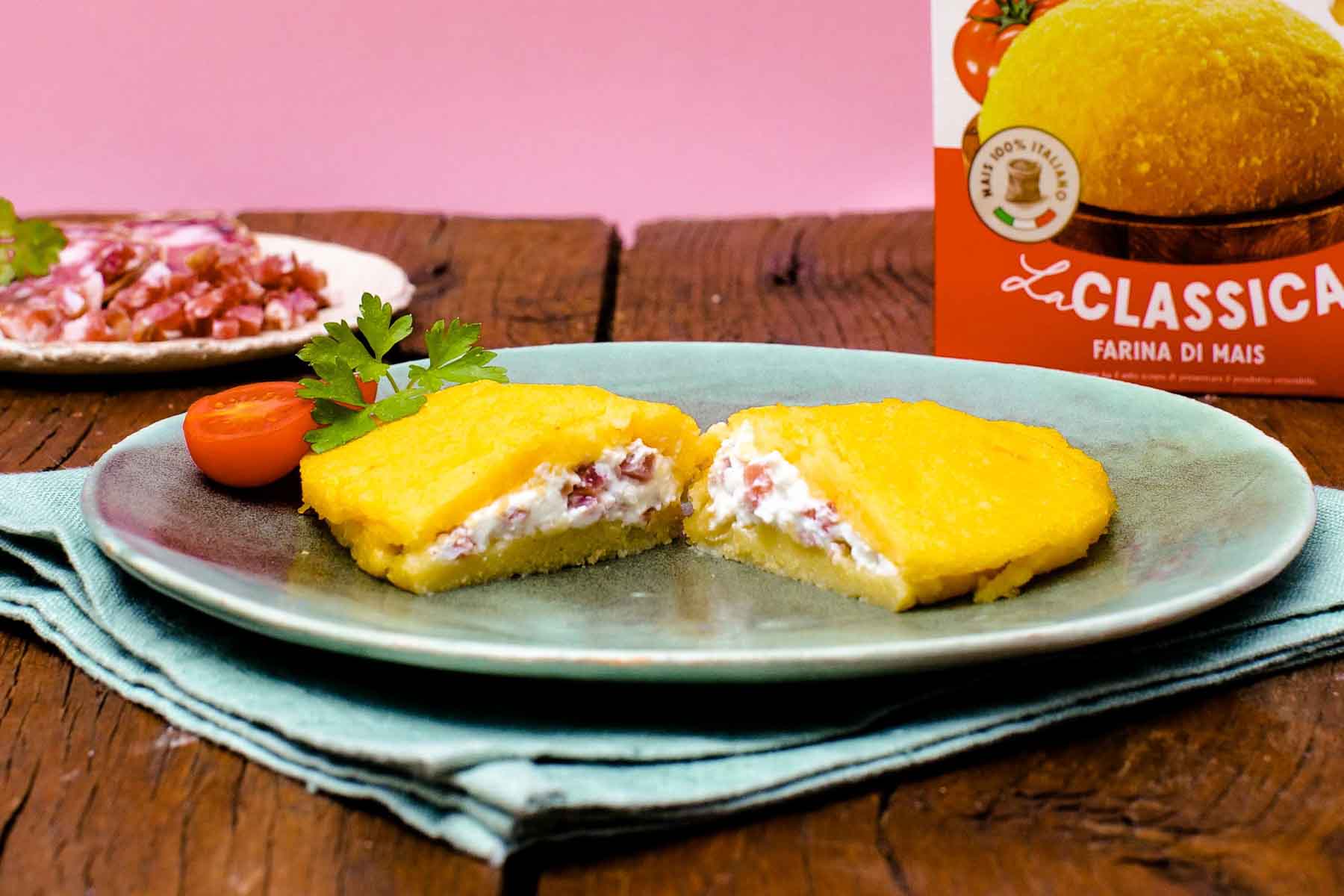 Calzone rustico di polenta - Ricetta - Polenta Valsugana